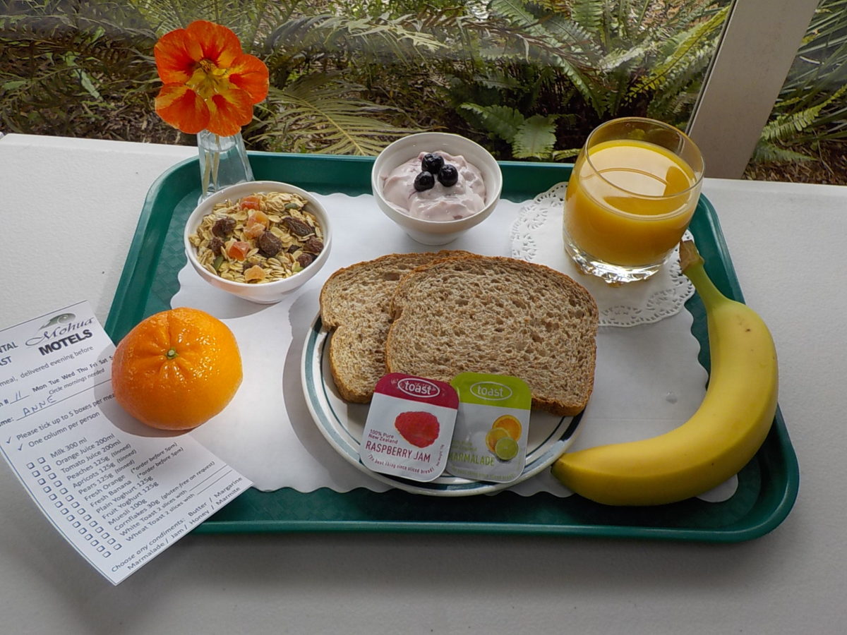 Continental Breakfast Mohua Motels | Mohua Motels